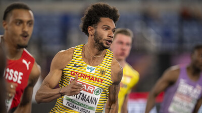 Joshua Hartmann nähert sich dem deutschen 100-Meter-Rekord ...