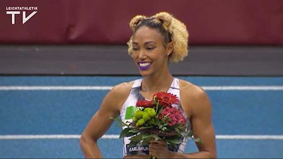 Shania Collins vorneweg, Keshia Kwadwo stellt Bestzeit ein ...